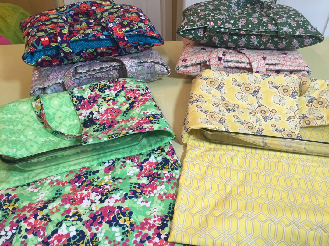 Quilted Casserole Dish Carrier Digital PDF Pattern: 9x13 & 8x11 Pan ...