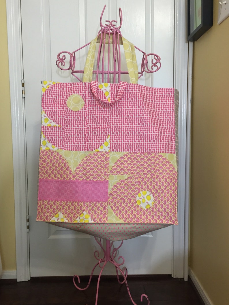 Quilted Carryall Tote Bag Digital Sewing PDF Pattern: Large 24-inch - Etsy