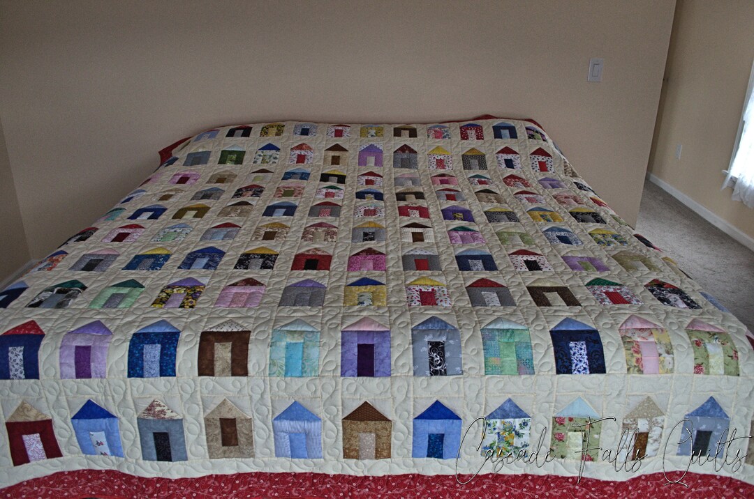130 Houses Quilt - Etsy