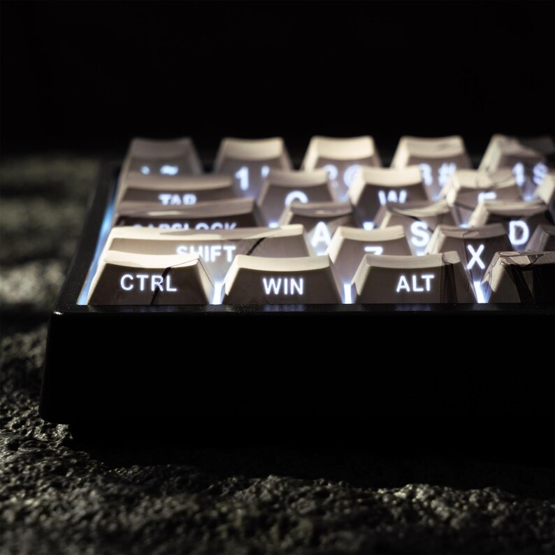 XVX Tiger Theme Keycaps – 134 Side-printed Shine-through Cherry Profile ...