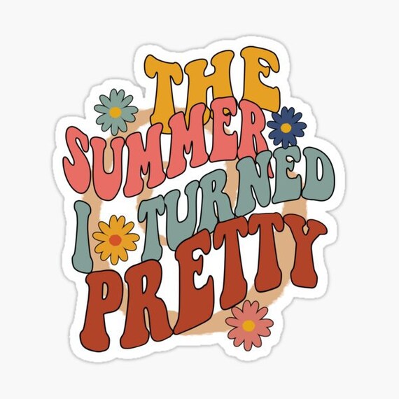The Summer I Turned A Pretty Summer Flower Stickers Cousins Etsy