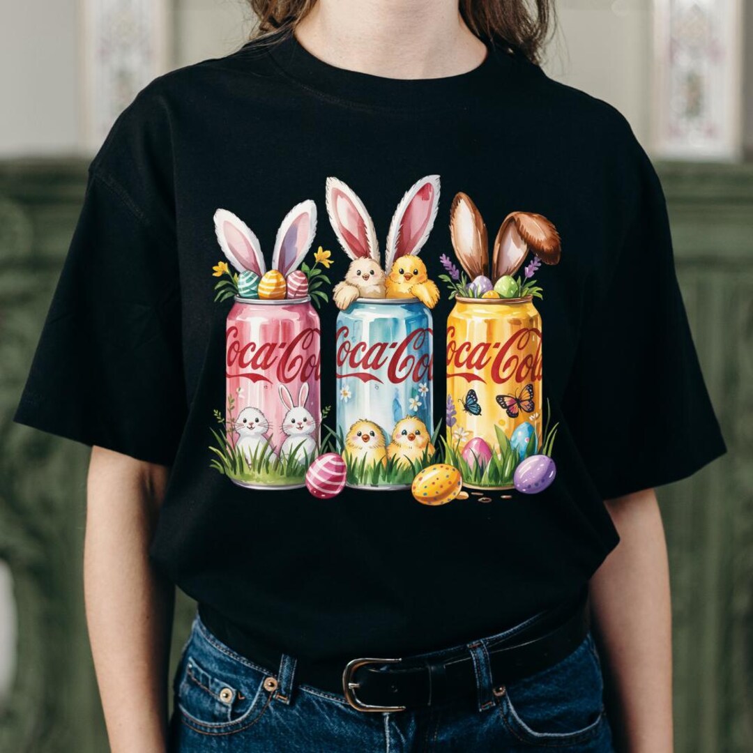 Bunny Easter Soda Png, Retro Coke Can Digital Download, Cute Easter Day ...