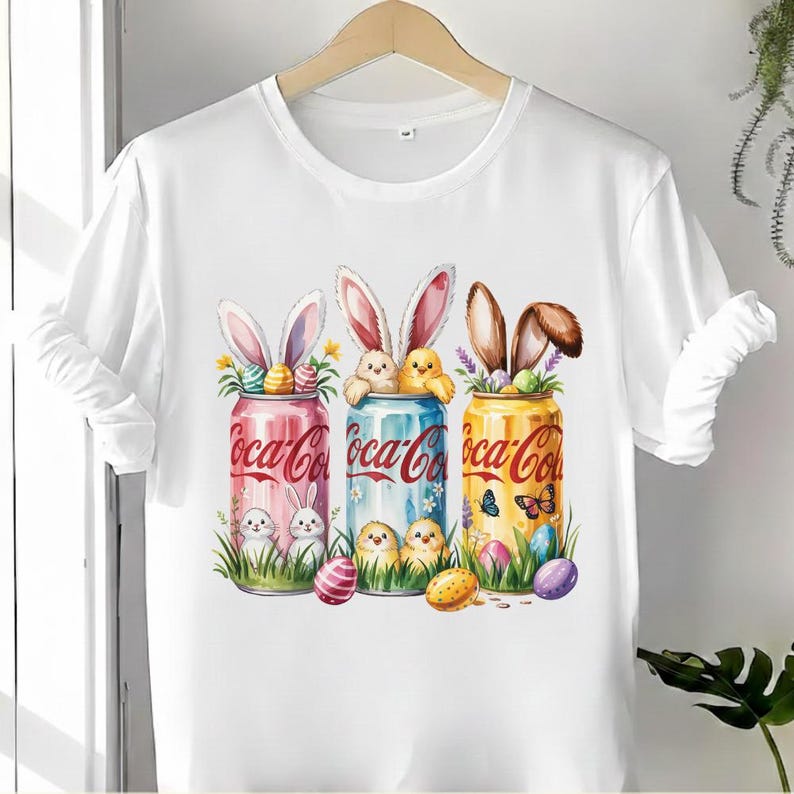 Bunny Easter Soda Png, Retro Coke Can Digital Download, Cute Easter Day ...