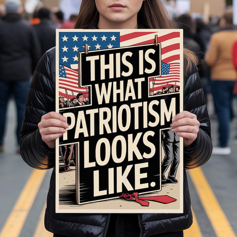 This is What Patriotism Looks Like | Protest Sign PRINTABLE | Anti ...