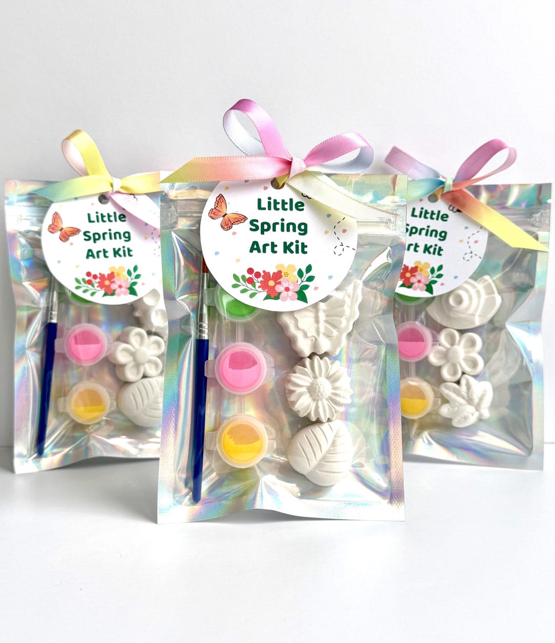 Spring Mini Craft Kit – Gift Ready Party Favor, Plaster Craft Figures ...