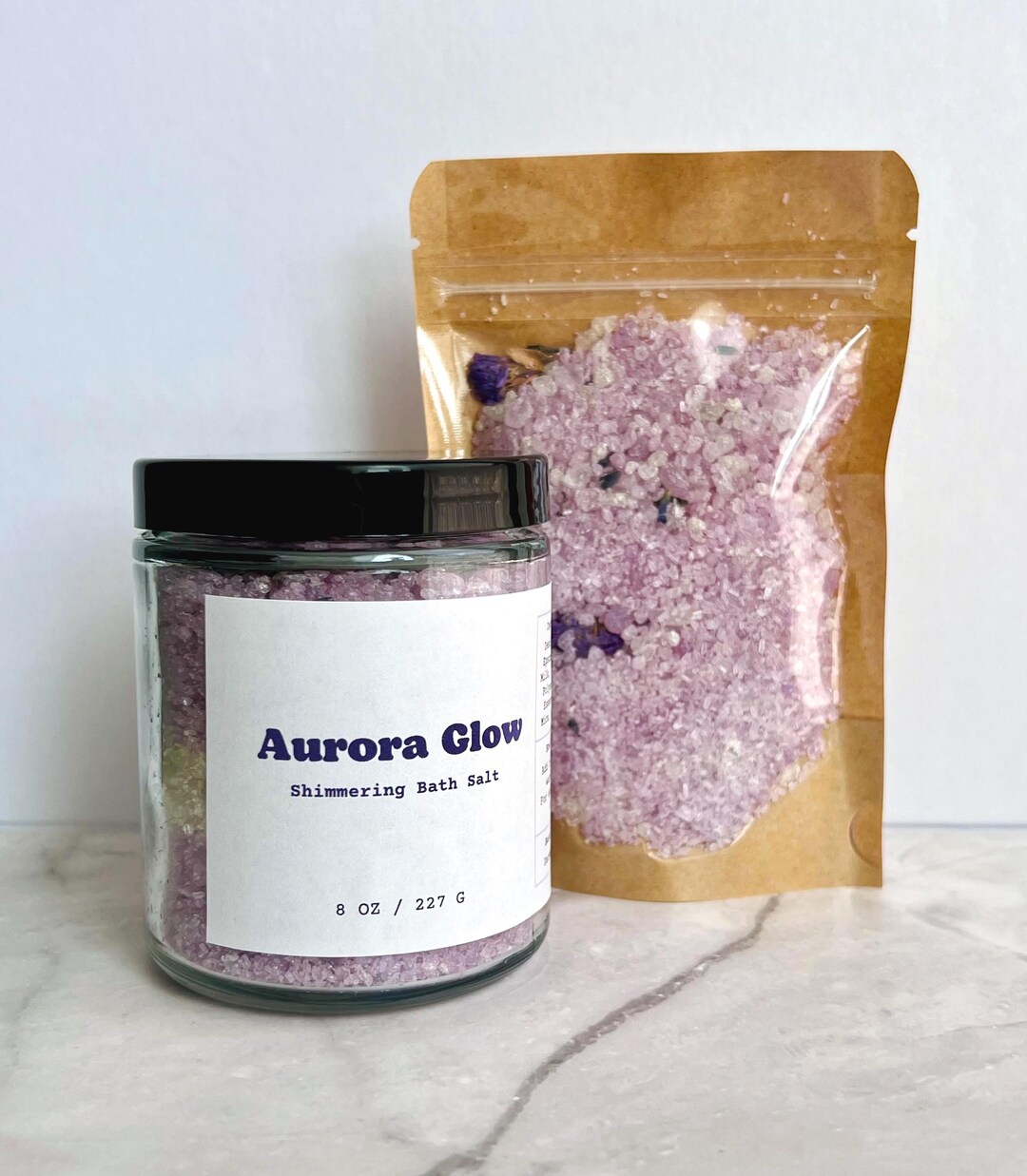 Aurora Glow Bath Salt – Shimmering Bath Salt With Dead Sea Salt, Milk ...
