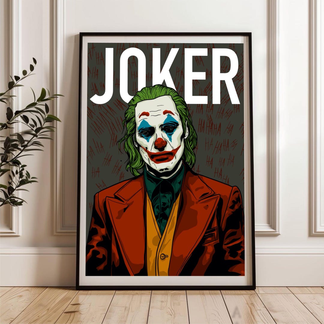 Poster, Picture, Mural, Joker, Print, Pop Art, Digital Painting - Etsy