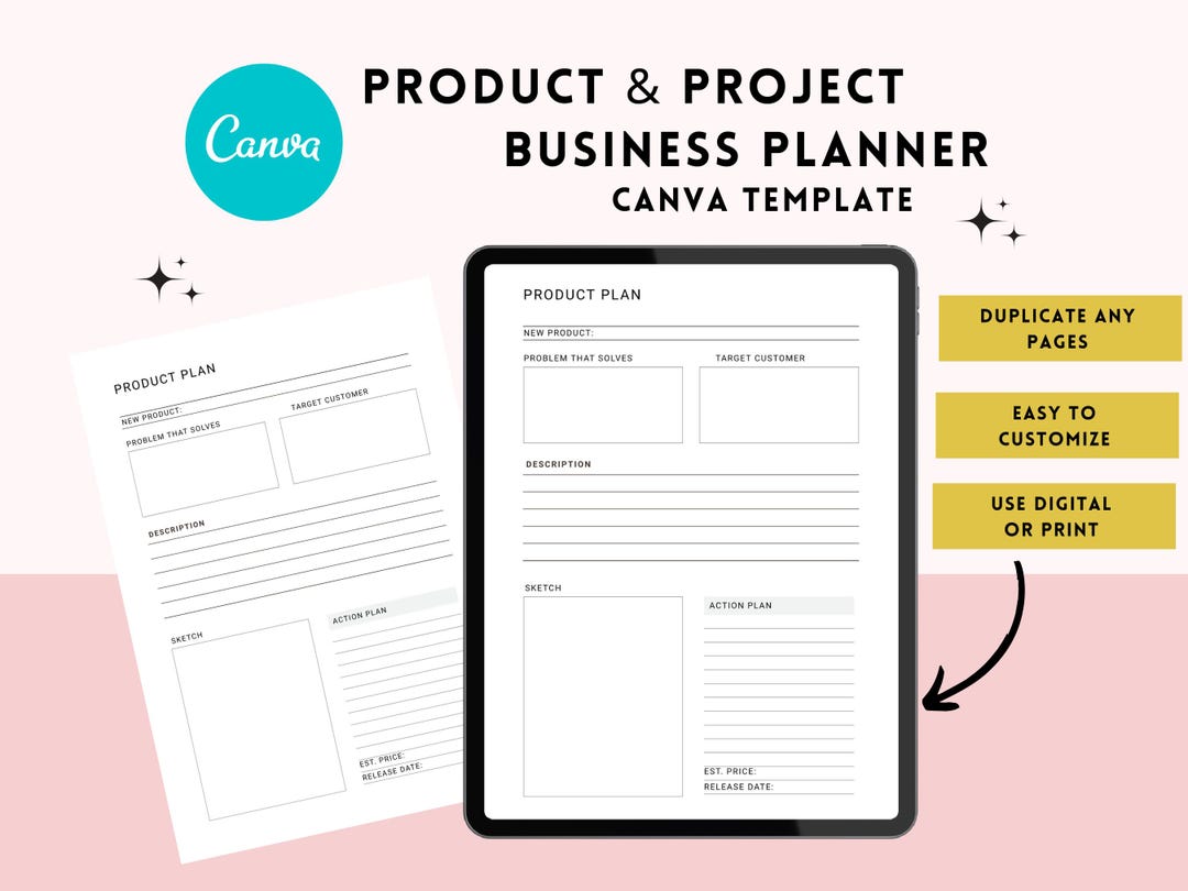 New Product Planner Printable, Product Development, Business Planner ...