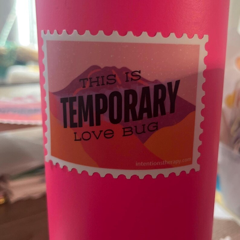 This is Temporary Love Bug Sticker | Vinyl Decal - Etsy