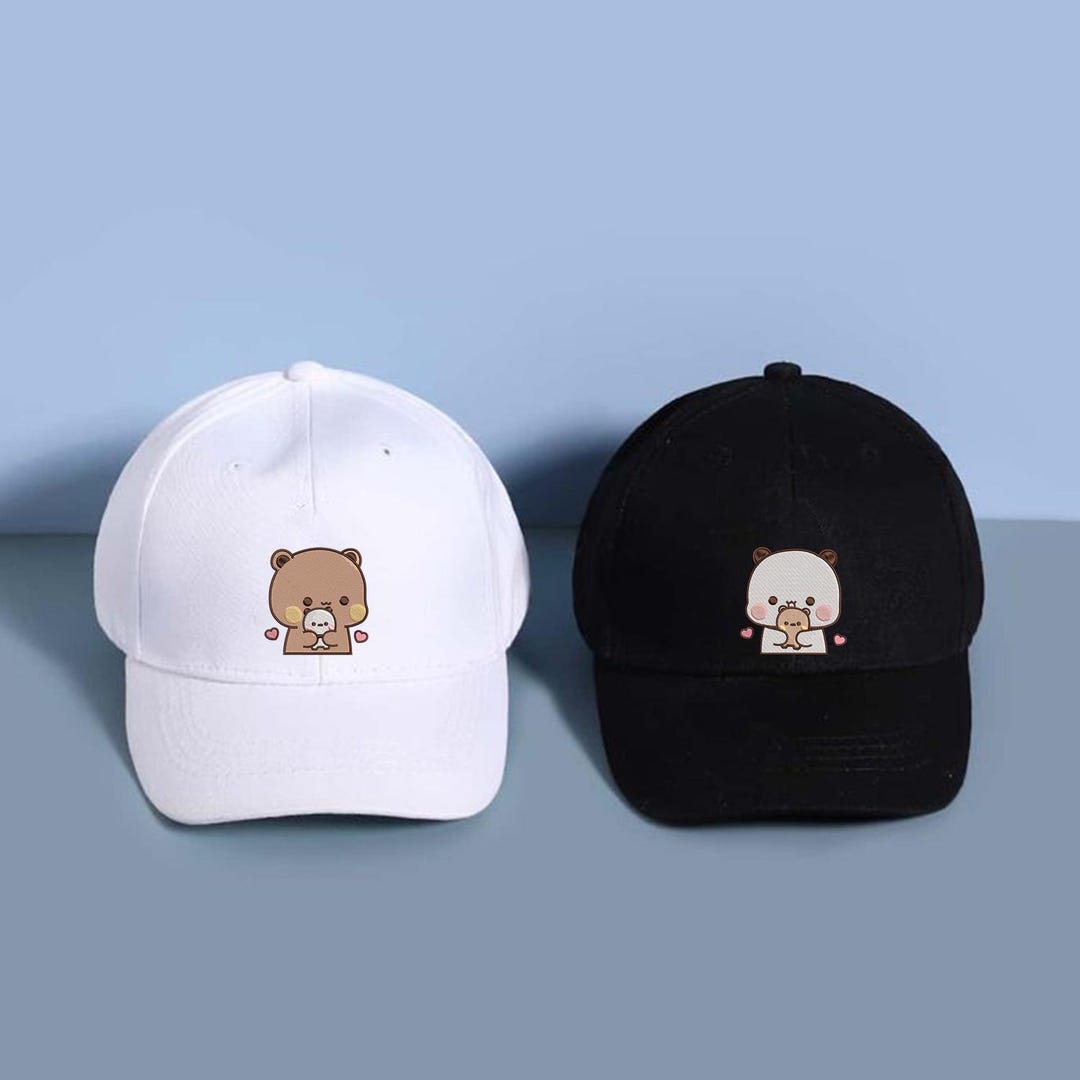 Bubu Dudu Bear Couple Baseball Cap: Embroidered Matching Caps - Etsy