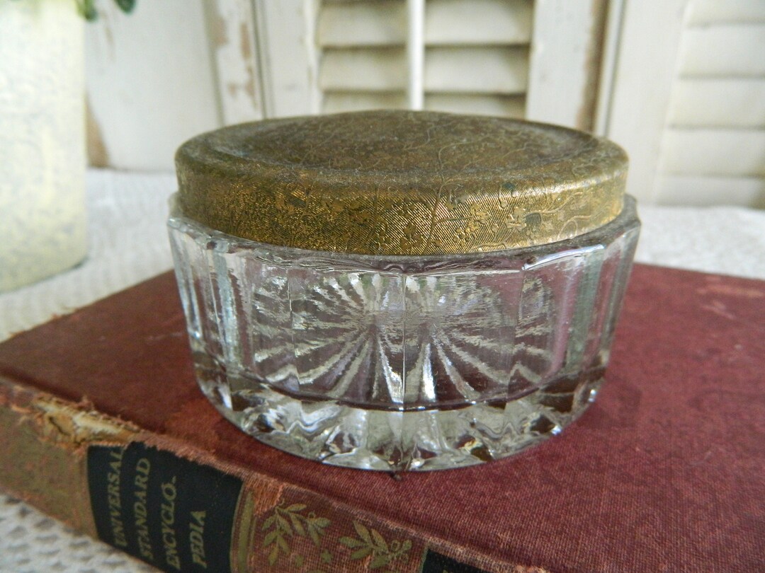 Vintage Powder Jar - Etsy