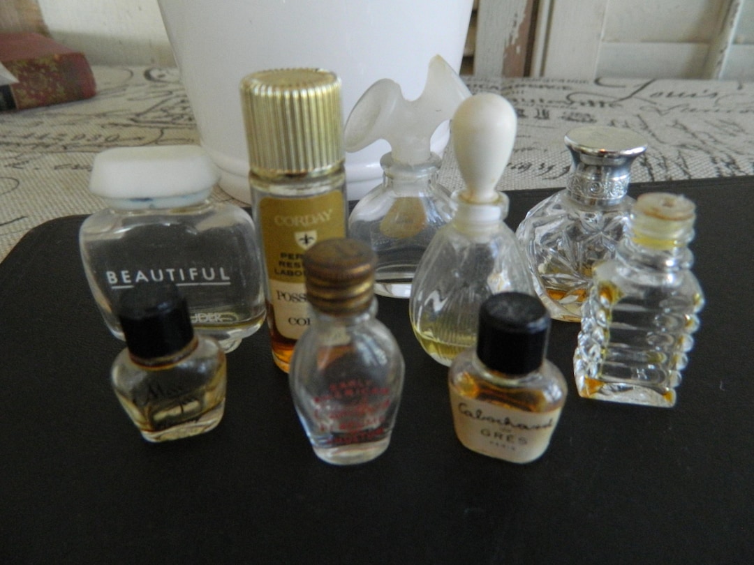 Vintage Miniature Perfume Bottles - Set of 9 - Etsy