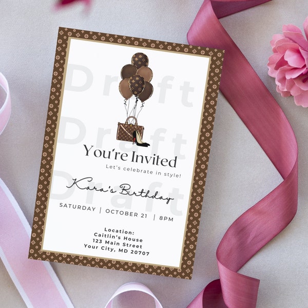 Purse Invitations - Etsy