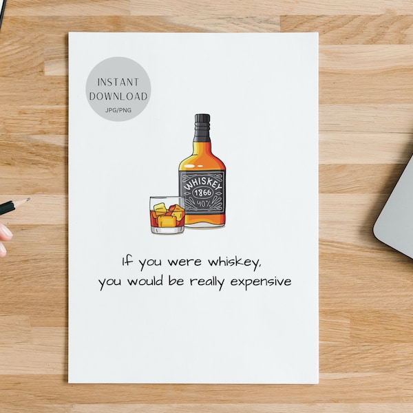 Whiskey Card - Etsy