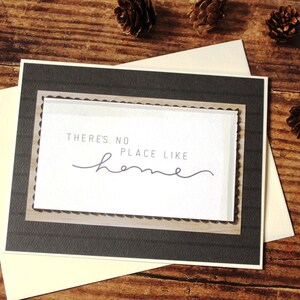 House Warming Card There's No Place Like Home Brown - Etsy
