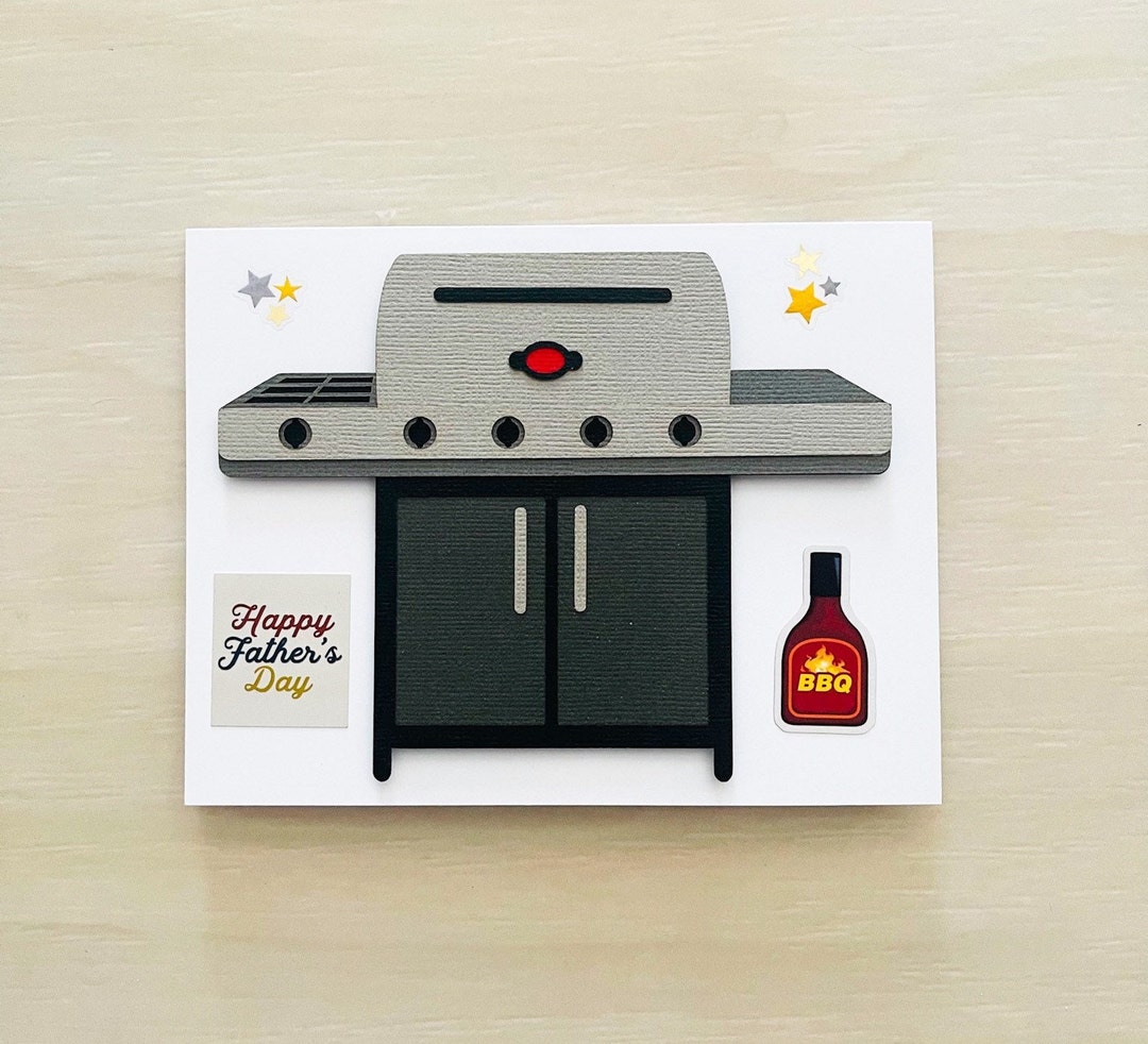 Father's Day Card, Happy Father's Day, BBQ Grill, Blank Inside, Free US ...