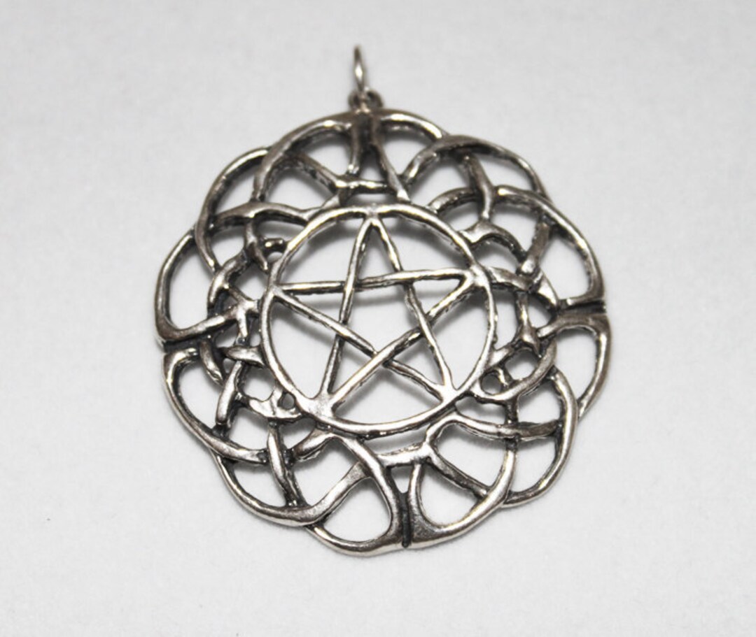 BIG Celtic Pentacle Pentagram Pendant Sterling Silver P003 - Etsy