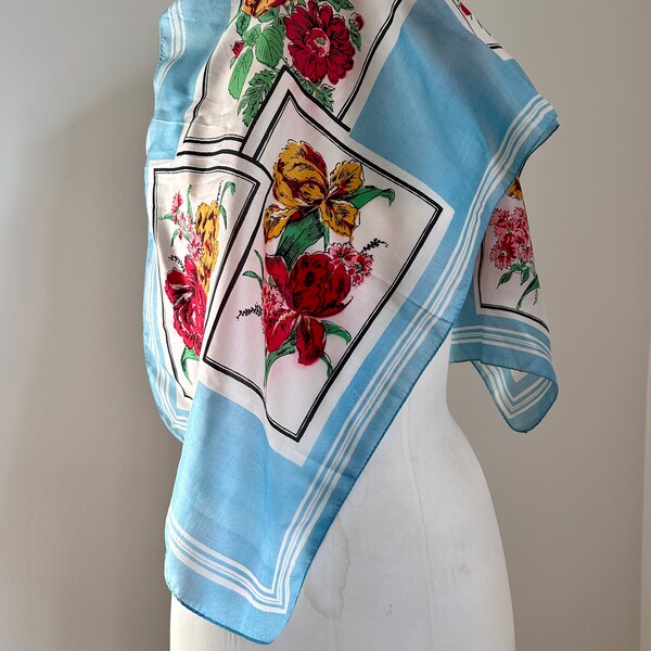 1950s Head Scarf - Etsy