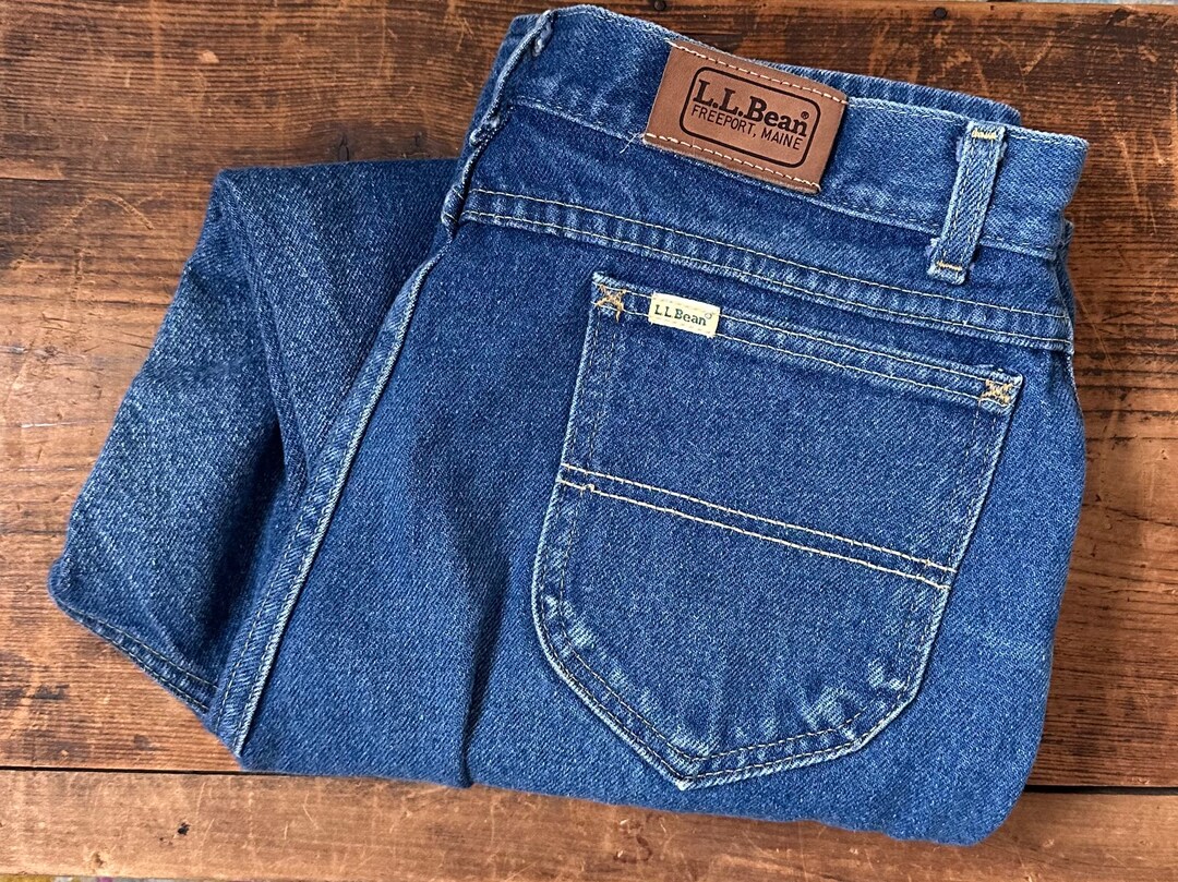 LL Bean Vintage Union Made Jeans Mom High Waist Cropped 31 Modern 10/12 Vintage Denim L.L. Bean ...
