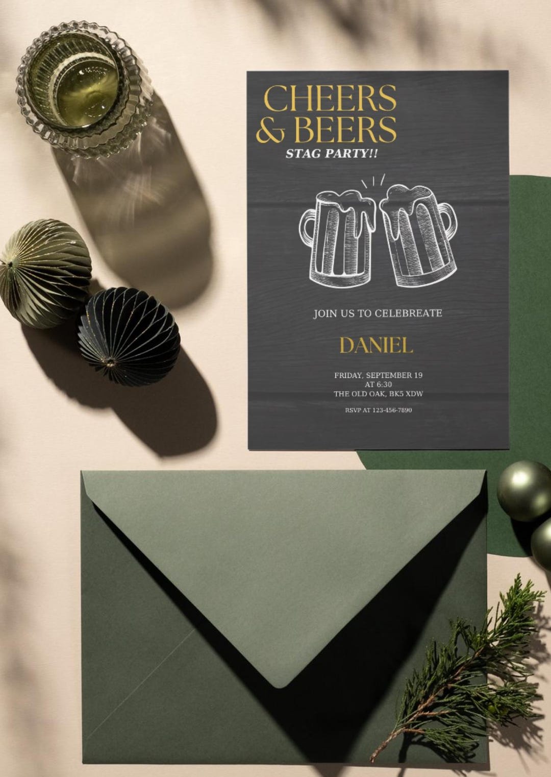 Personalised Stag Party Invitation – Digital Download - Etsy