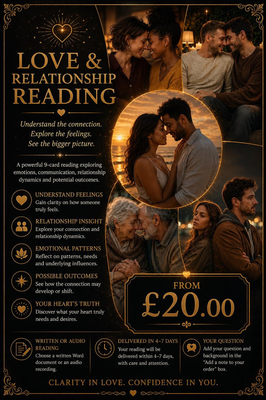 Love Relationship Tarot Reading | 9-card Soulmate Insight (pdf/audio ...