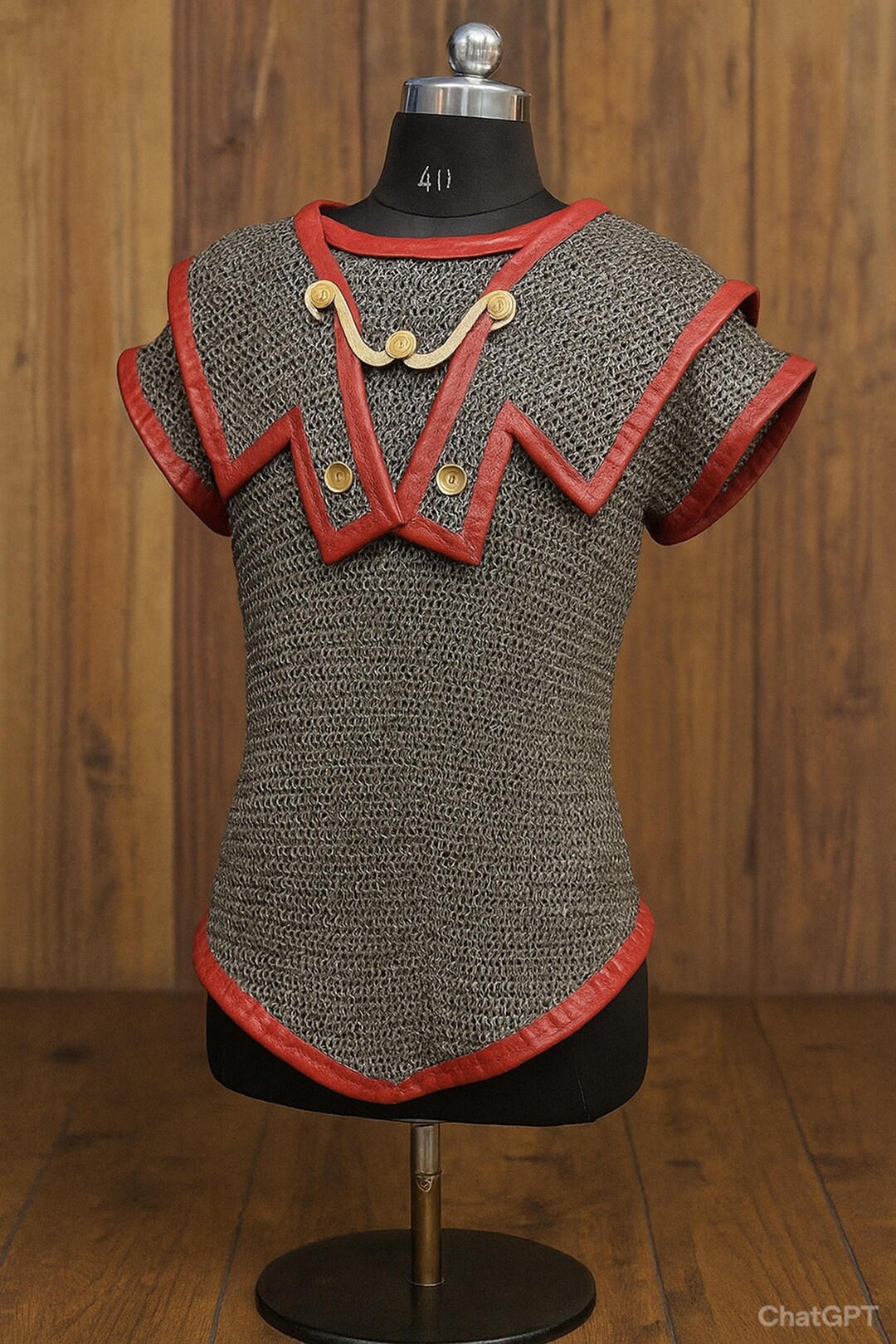 Chainmail Lorica Hamata: 6MM Round Ring Riveted Roman Soldier ...
