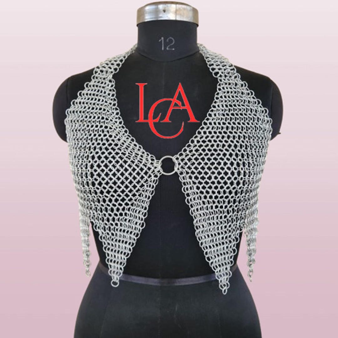 Chainmail Halter Bra Aluminum Body Chains, Punk Armor Jewelry - Etsy