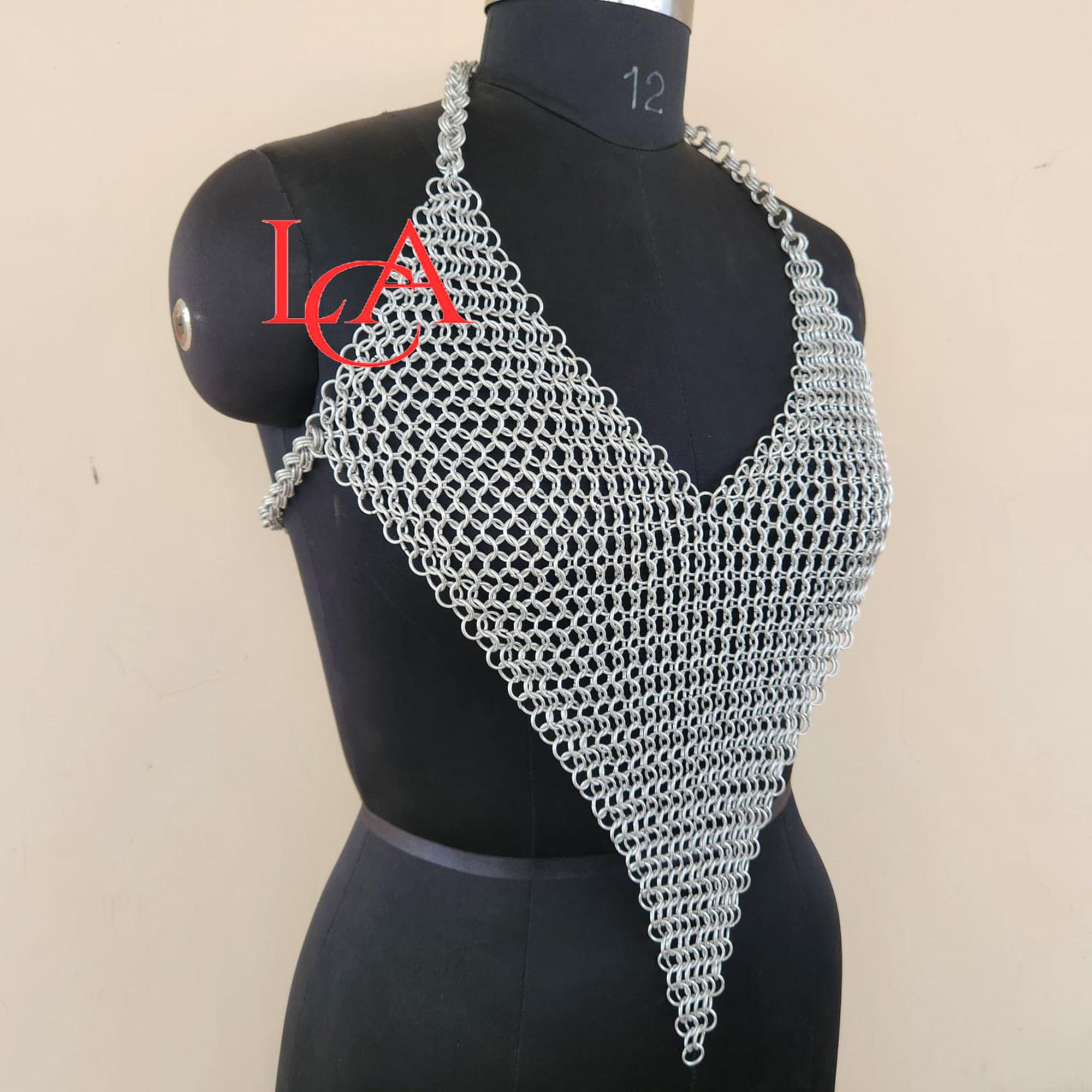 Aluminum Chainmail Bra Top Medieval Costume, Festival Outfit - Etsy