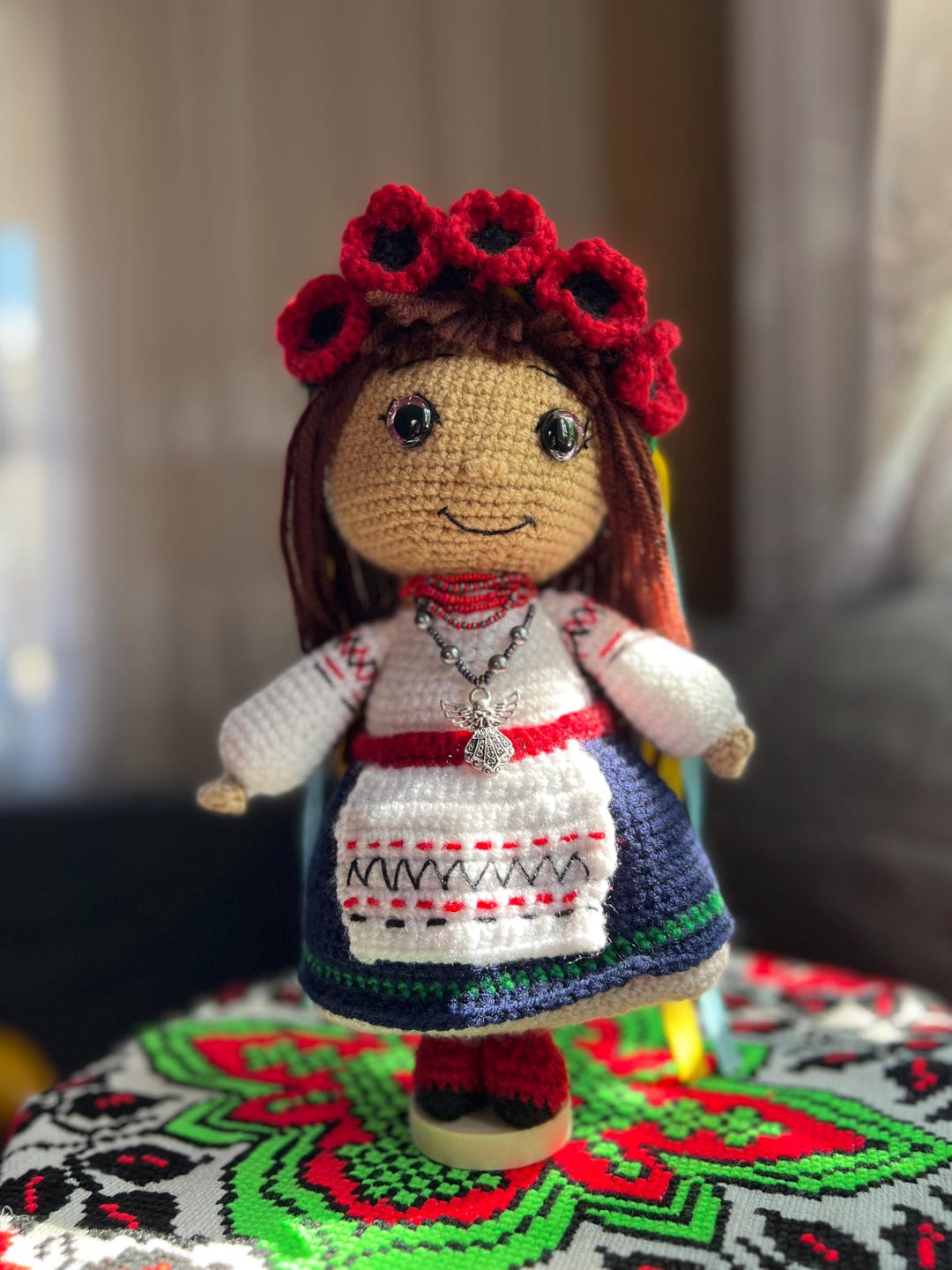 Crochet Ukrainian Folk Doll, Vyshyvanka Outfit, Amigurumi Toy - Etsy