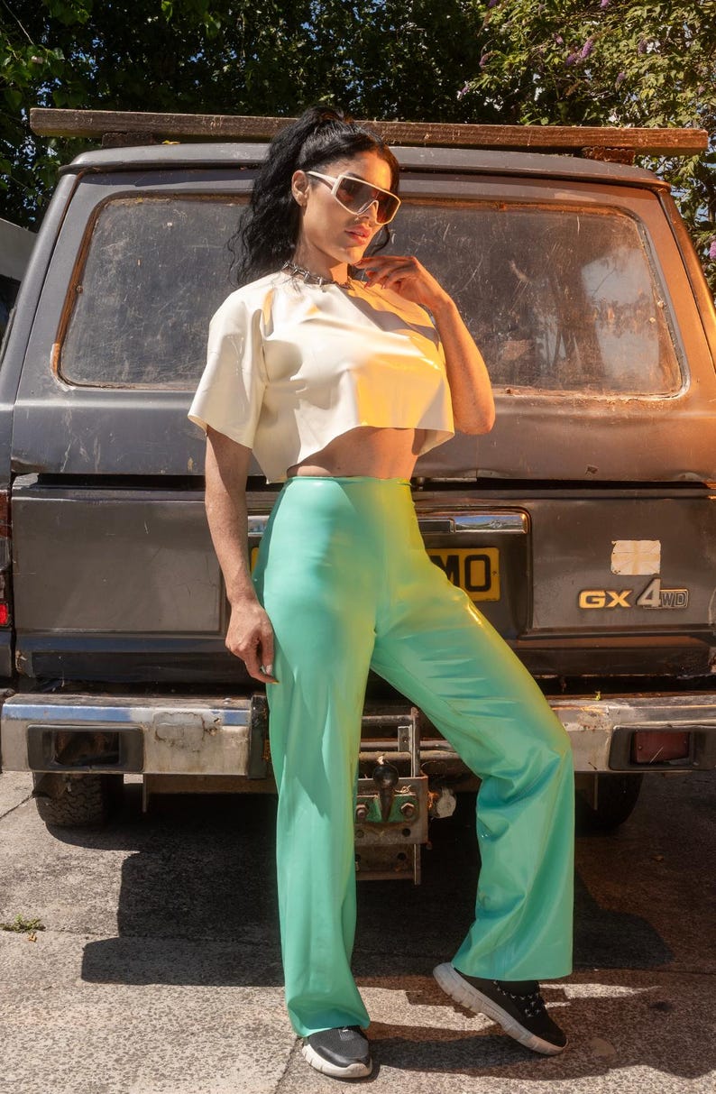 Havana Latex Rubber Trousers - Etsy