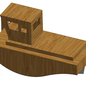Beginner RC Boat Plan - Springer Tug Boat PDF + Lightburn Lasercut ...