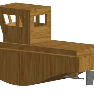 Beginner RC Boat Plan - Springer Tug Boat PDF + Lightburn Lasercut ...