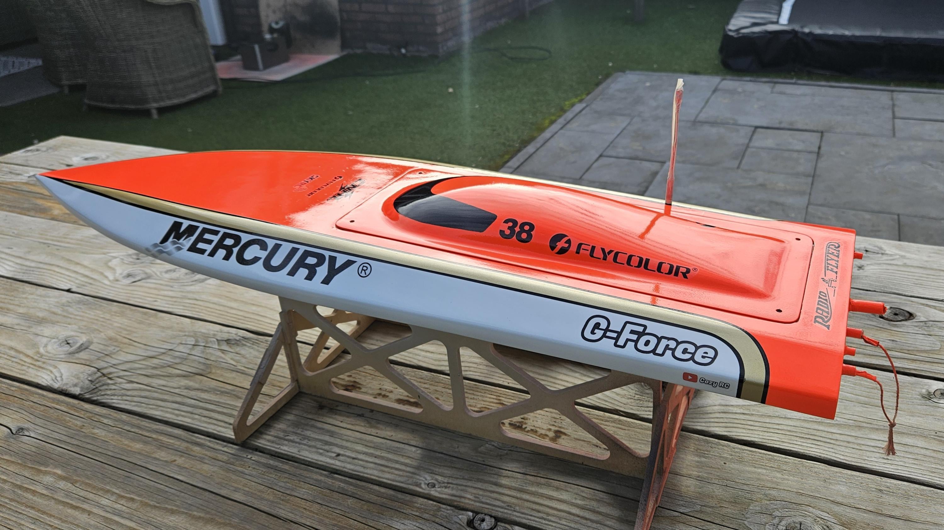 RC Boat Wood Construction Plans PDF and Lbrn2: Mono Hull Powerboat for ...