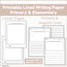 Printable Primary Writing Paper | Editable Lined Paper Template for ...
