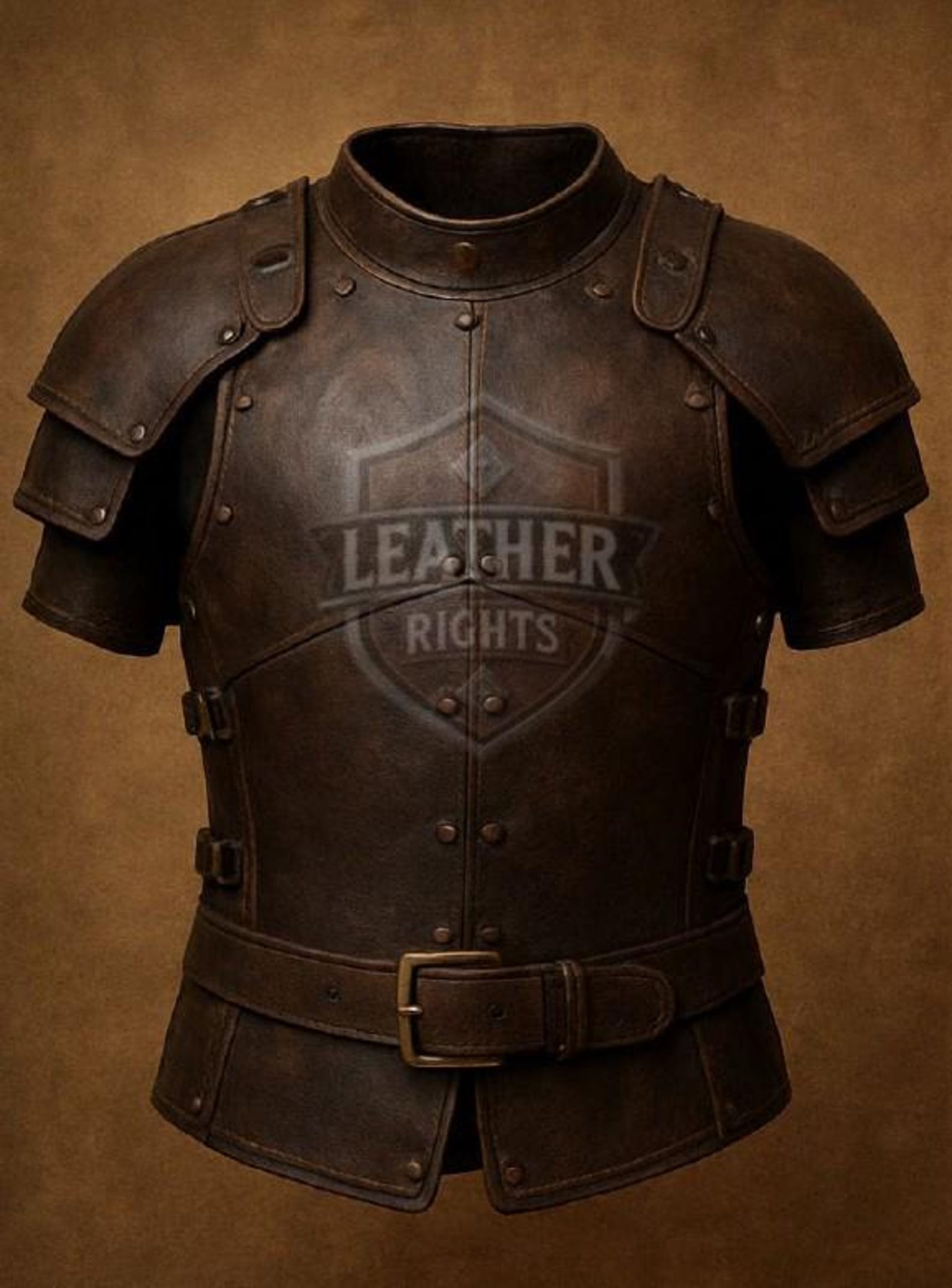 Men’s Cowhide Armor| Handmade Medieval Warrior Chest & Shoulder| LARP ...