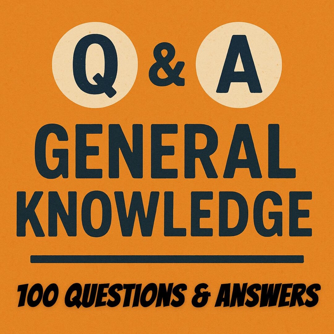 100 General Knowledge Questions & Answers Ebook - Etsy