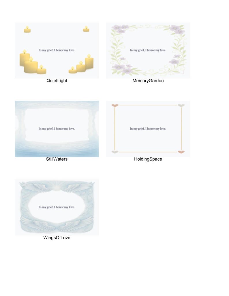Grief & Mourning Printable Affirmation Cards | Soothing Comforting ...