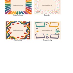 LGBTQ+ Affirmation Printable Cards, Self-care and Empowerment, Rustic ...
