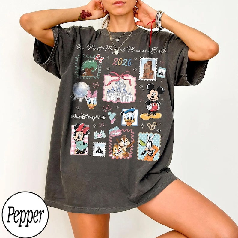The Most Magical Place on Earth 2026 Shirt, Retro Disney World Stamp ...