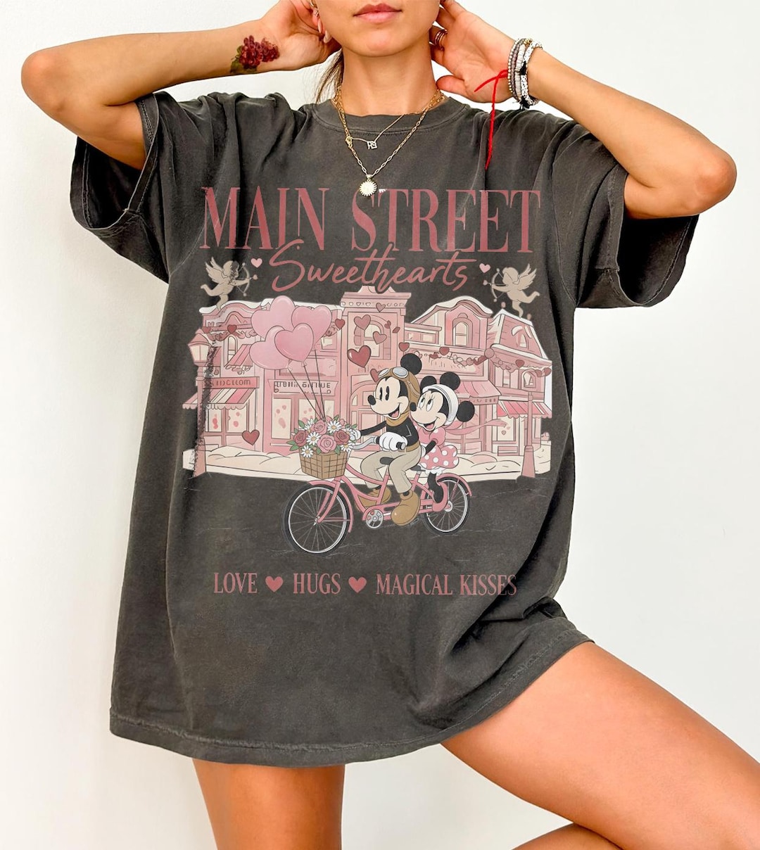 Main Street Sweethearts Retro Mickey and Minnie Mouse Bicycle Art ...