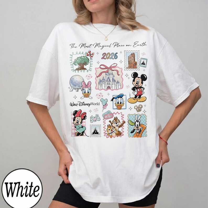 The Most Magical Place on Earth 2026 Shirt, Retro Disney World Stamp ...