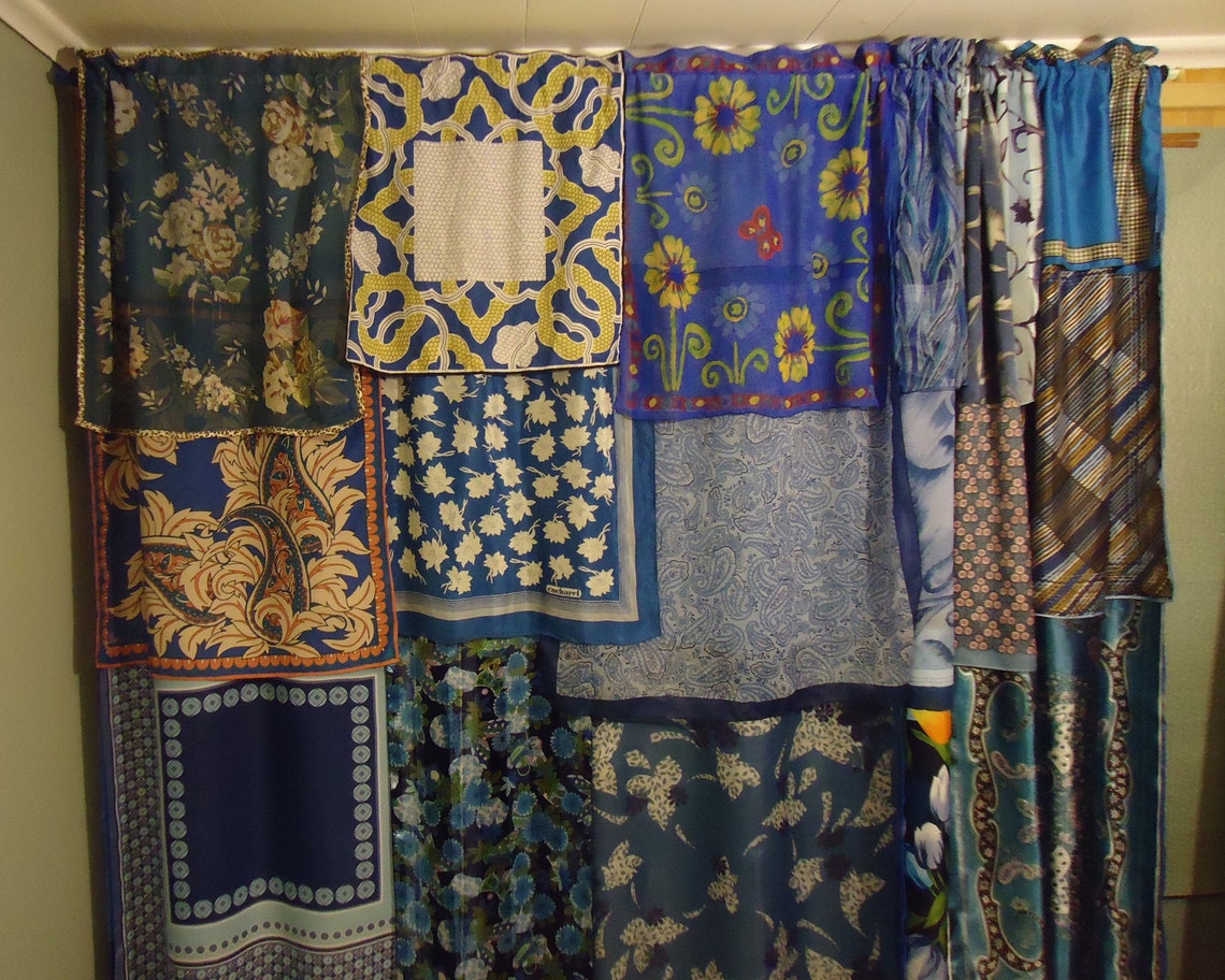 Shades of Blue 3 Gypsy, Boho Curtains 85 Long Bohemian Curtains, Gypsy ...