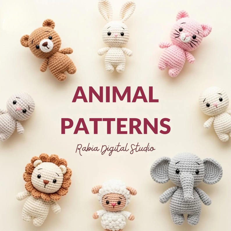 500+ Winter Crochet Printable Bundle | PDF Amigurumi & Ornament ...