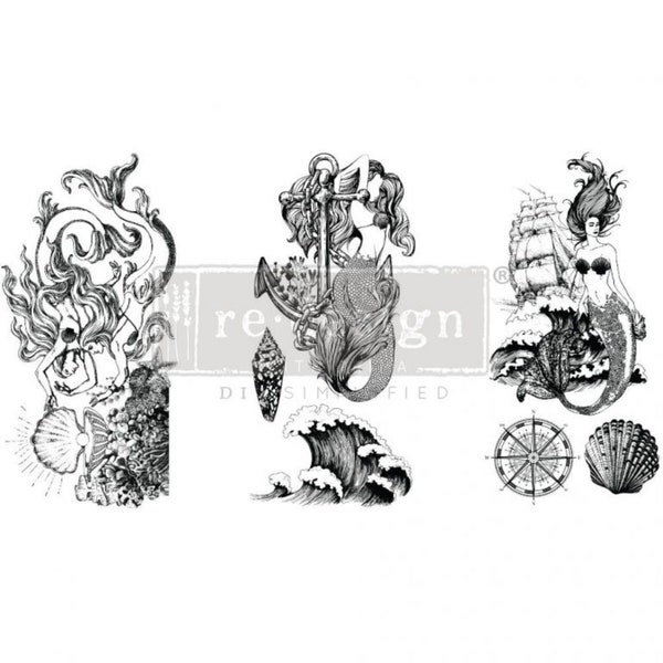 Seashore Prima Transfer - Etsy