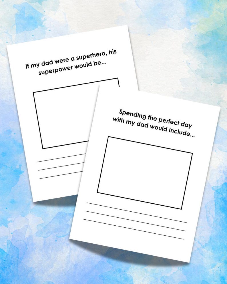 Thoughtful Father’s Day Booklet Printable, Instant Download Gift ...