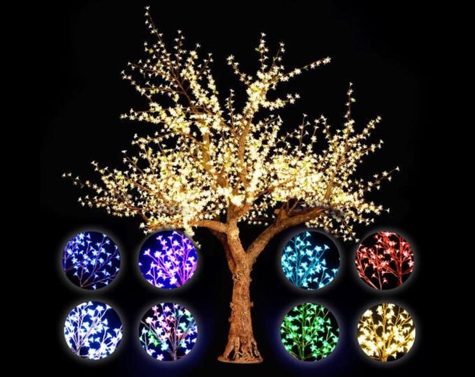 Lighted Tree Decor - Etsy