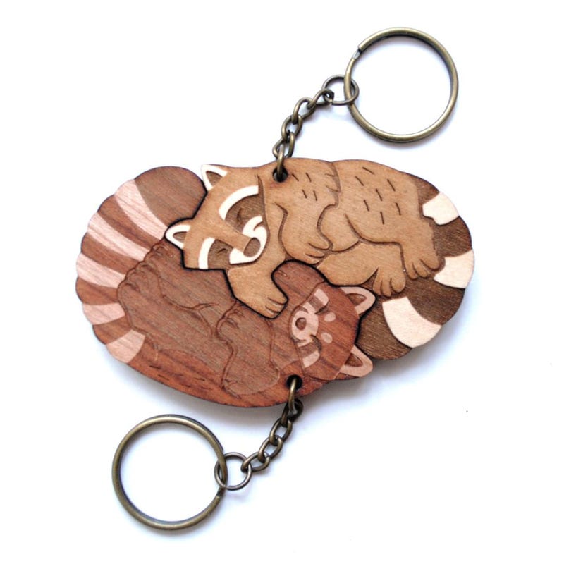 Red Panda Keychain Keychain - Etsy