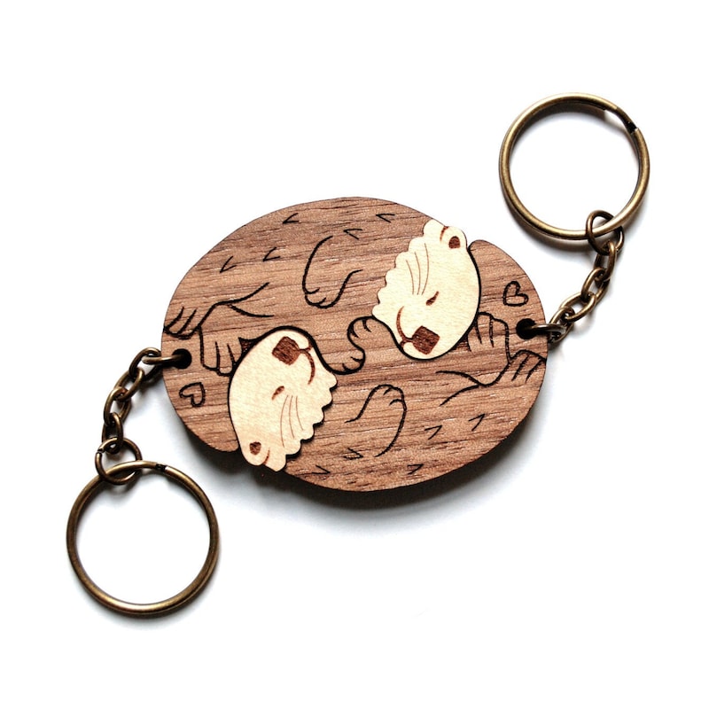 2 Halves Keychain - Etsy