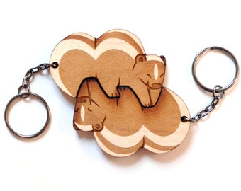 Skunk Keychain - Etsy