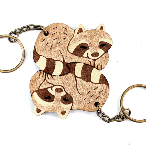 Bear Couple Keychains Friendship or Relationship Matching - Etsy